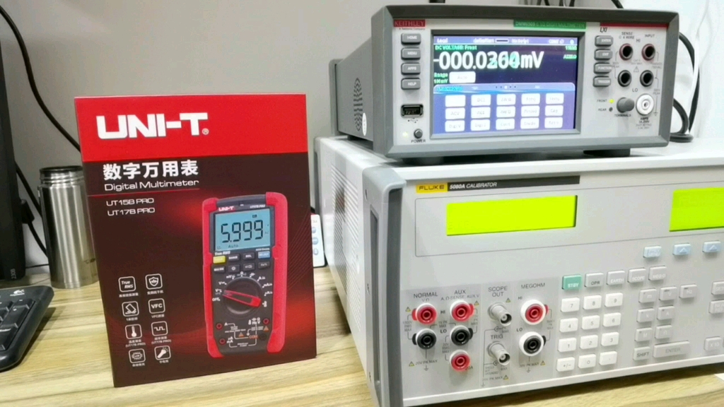 ...B PRO和FLUKE 17B+同事用吉时利DMM6500六位半台式万用表验证