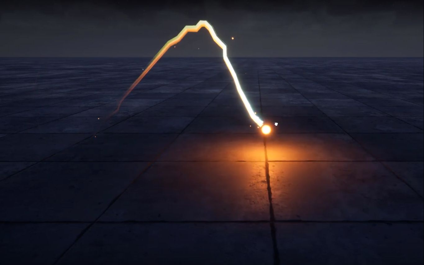 【UE4粒子】魔法轨迹;拖尾效果