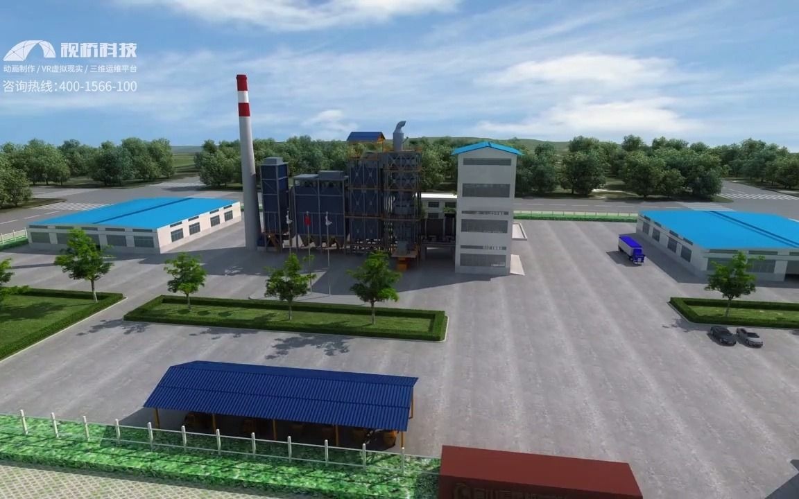 环保废弃物处理动画