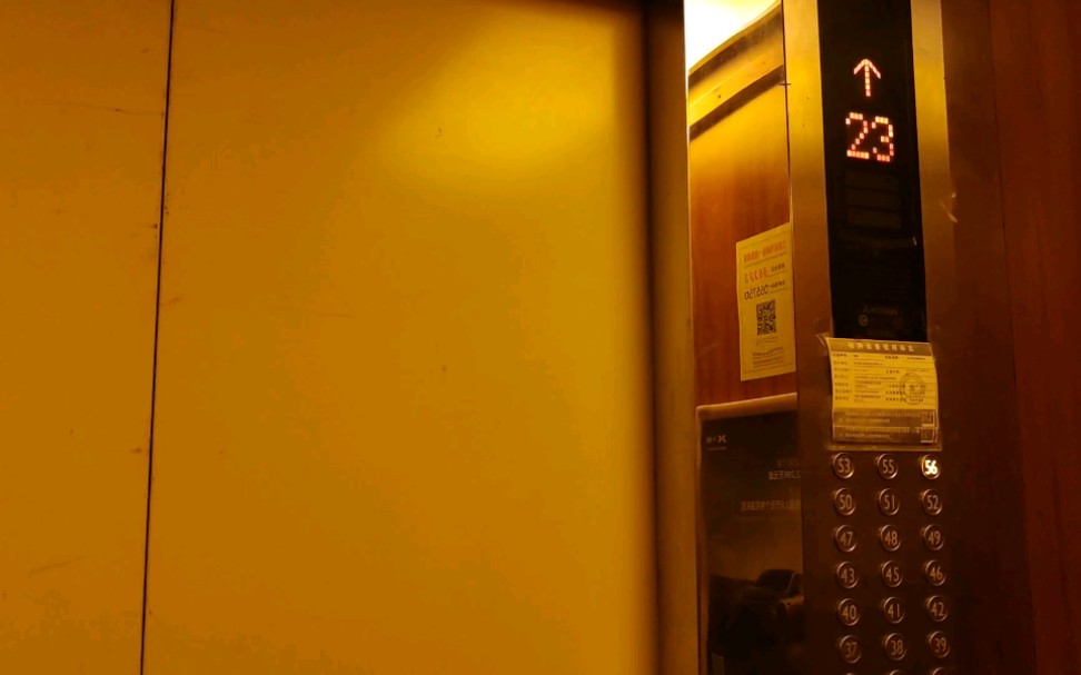 进口三菱电梯,而且按钮较多