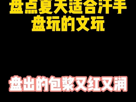 盘点夏天适合汗手盘玩的文玩手串!
