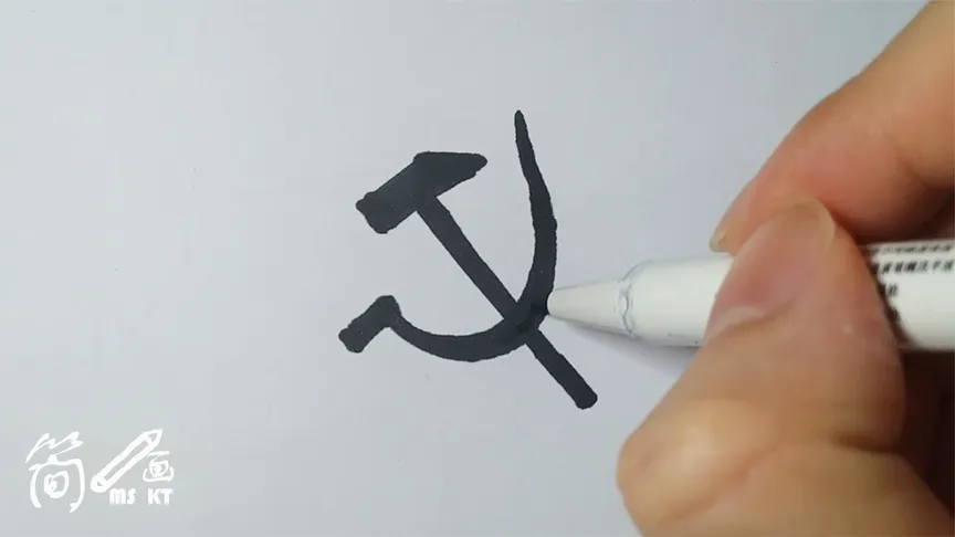 简笔画:(党徽)标志