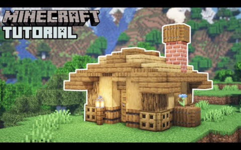 【ItsMarloe】Minecraft我的世界:小型入门房教程(如何建造)授权搬运
