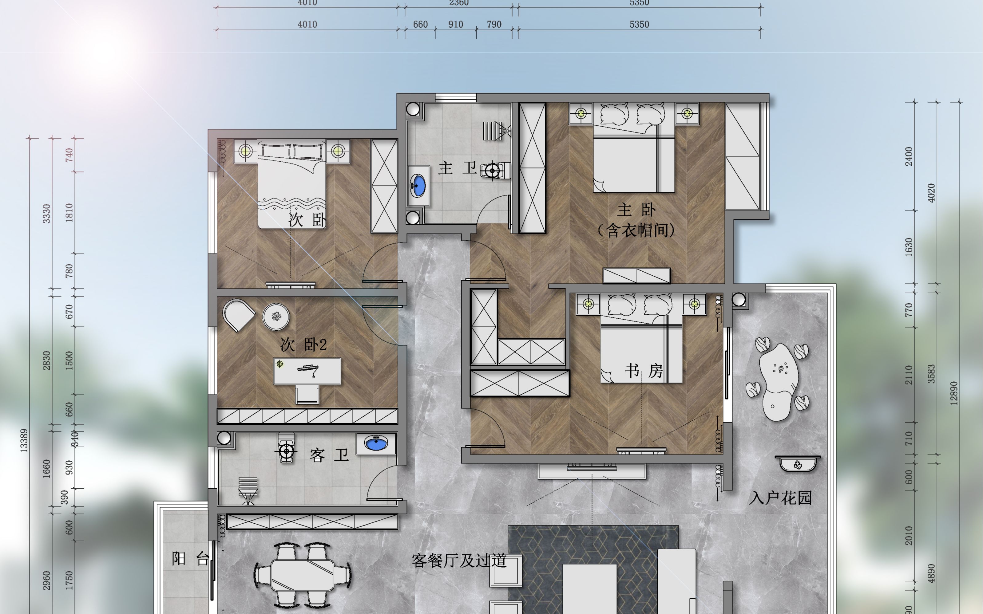 【CAD】【PS】一小时学会用PS做出CAD彩平图·三(完)