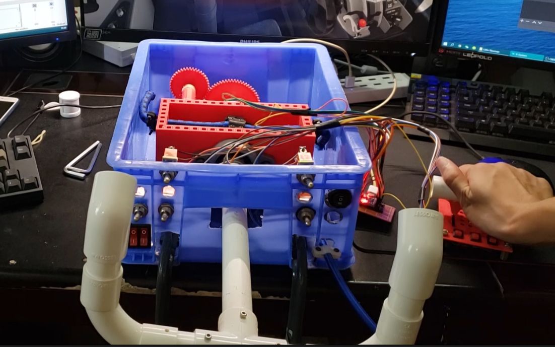 DIY 模拟飞行 摇杆 Yoke 控制器