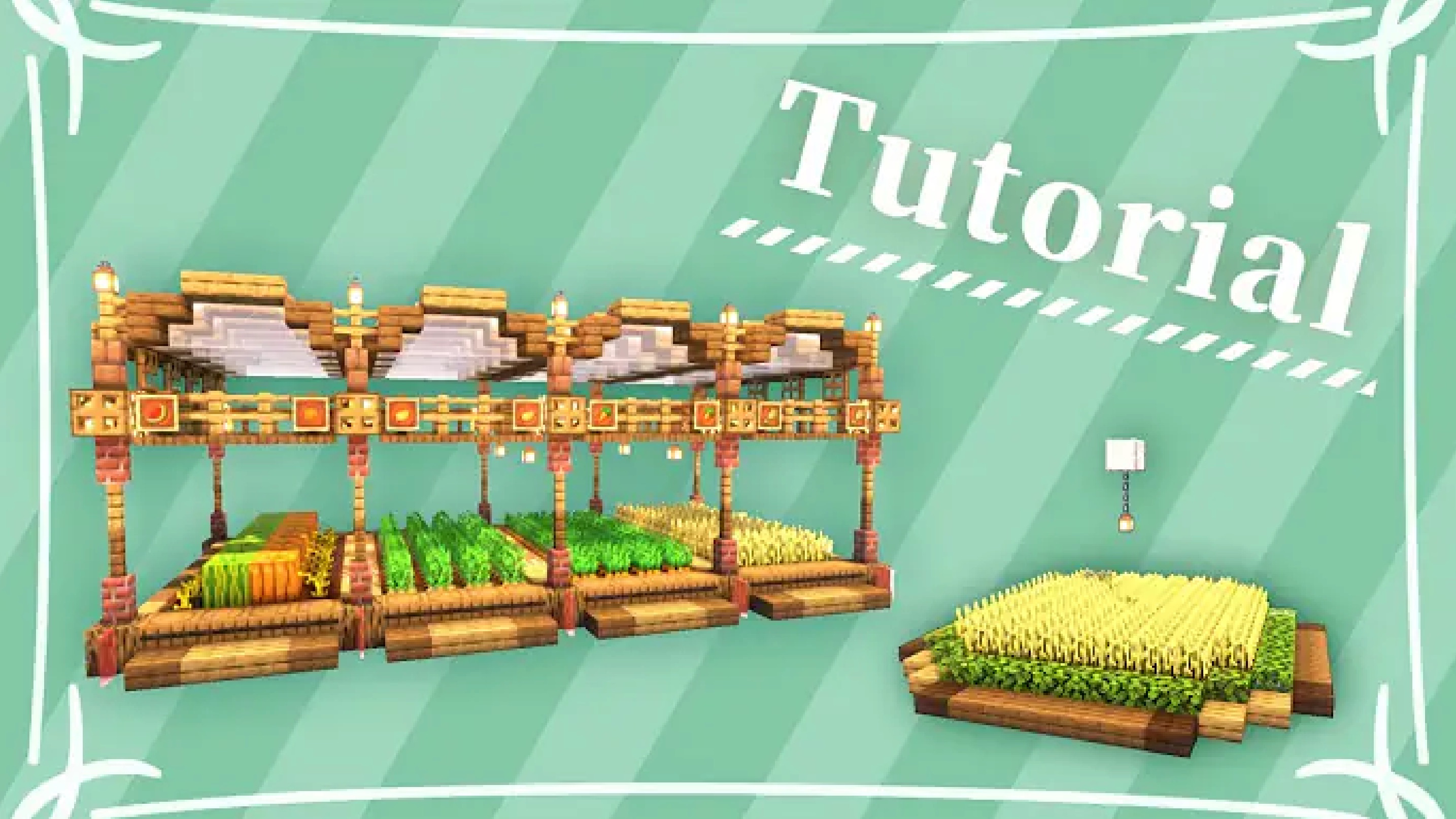 【MC建筑教程】农场设计教程 | 如何建造农场 | 生存模式_我的世界_...