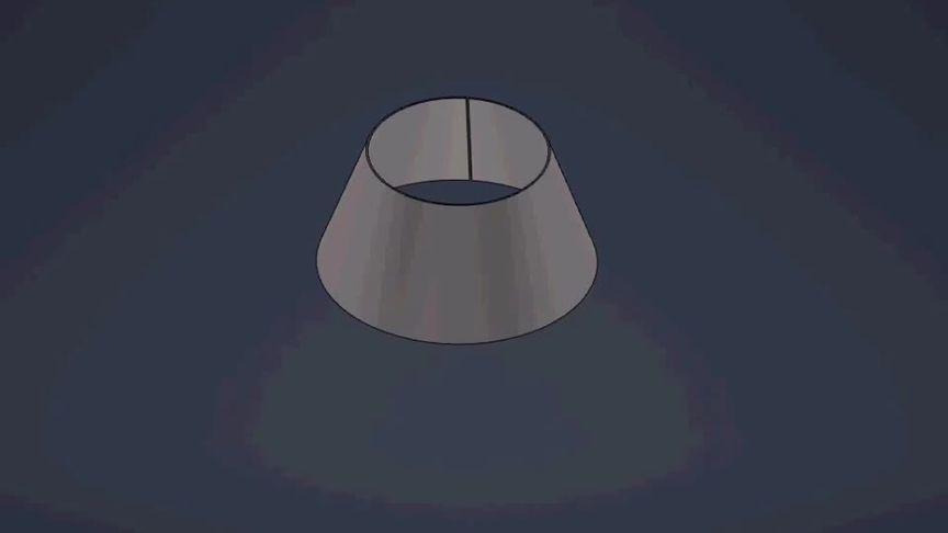 solidworks,inventor,圆锥钣金展开动画,机械原理