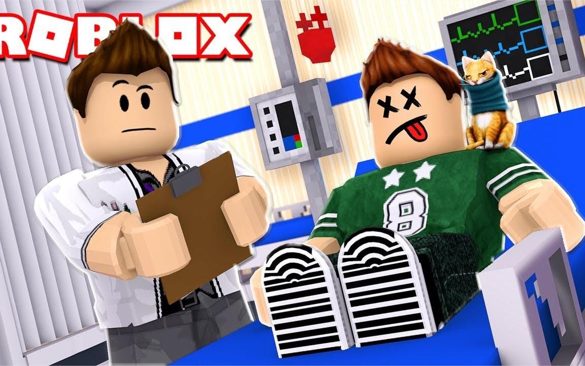 Roblox医生诊所模拟器:搞笑主题医院!双点医院大作战!小格解说_游戏...