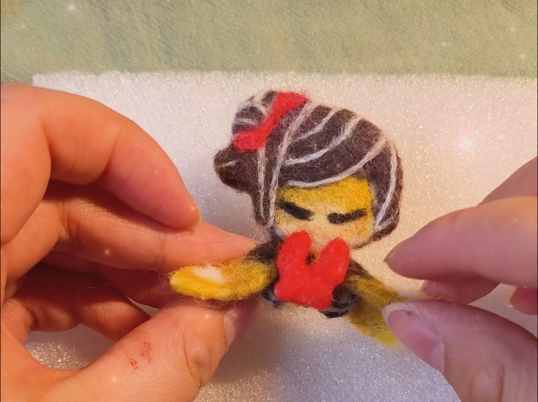 这是个简单的羊毛毡教程