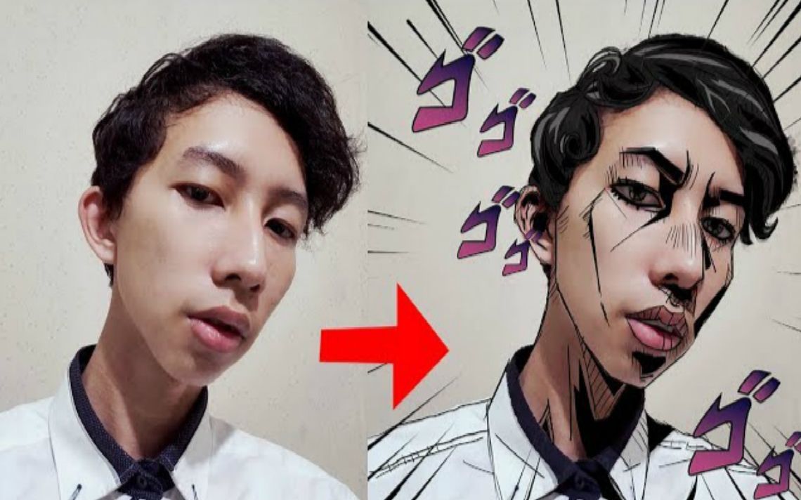 【PS教程】如何把照片转换成JoJo风格