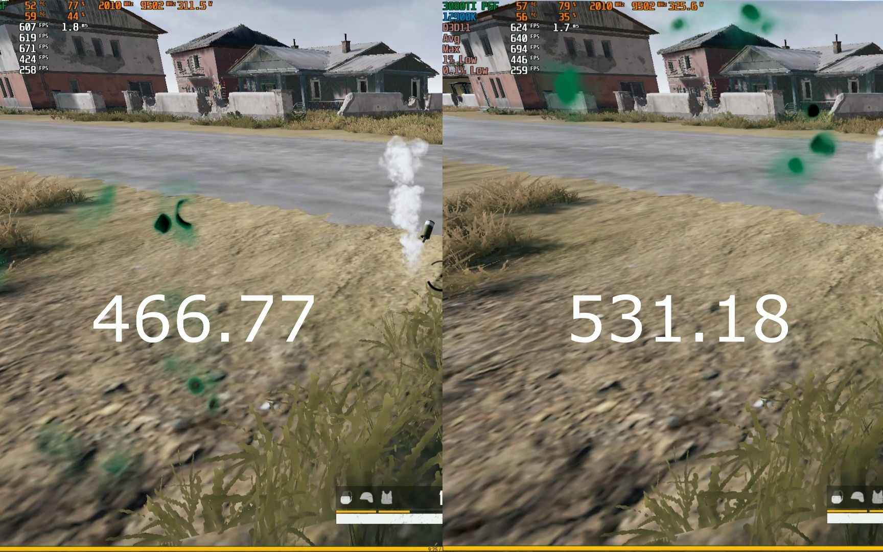 N卡驱动 531.18 VS 466.77 PUBG对比_网络游戏热门视频