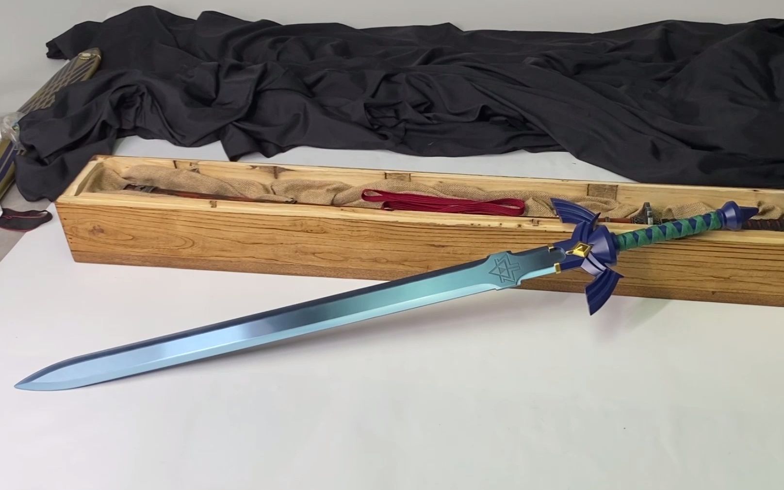 塞尔达传说 荒野之息 林克大师剑 1:1全金属材质游戏武器模型 开刃...