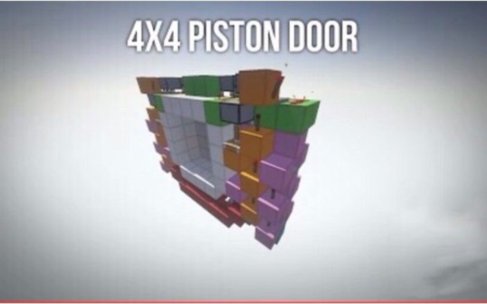 [快速&省材]4x4快速活塞门教学