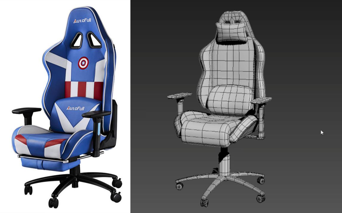 【3DMAX】从拉BOX开始,教你制作一把电竞椅,3dmax零基础建模教程