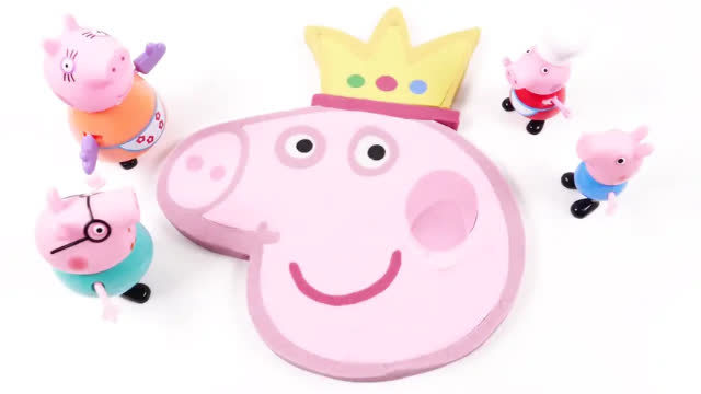 手工制作,用彩色黏土橡皮泥制作小猪佩奇