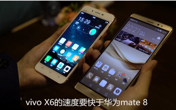 vivo X6指纹识别对比华为mate8 iPhone 6s Plus