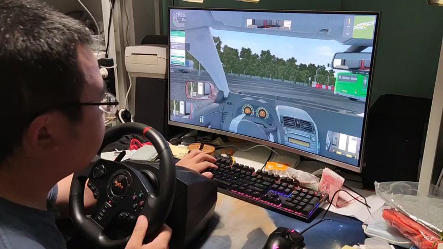 模拟器是练车神器,驾考必备,一次通过才是王者#模拟赛车