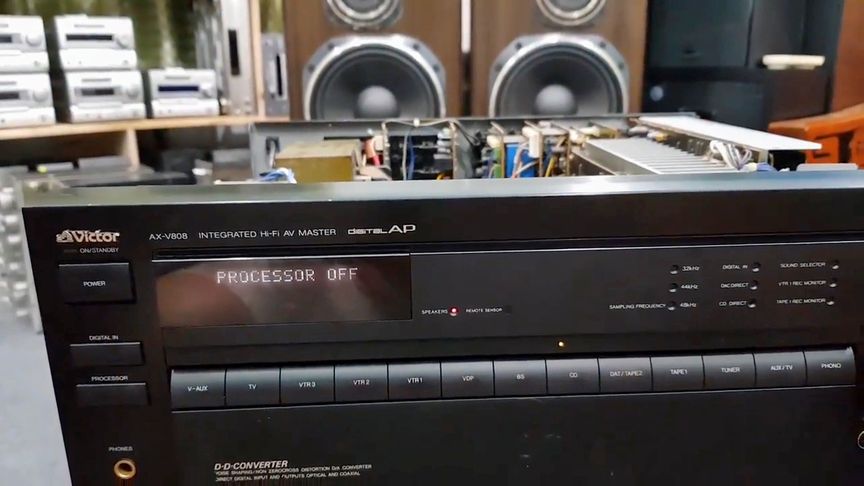 Victor AX-V808 功放,采用1BIT数字解码,模拟输入也能无损转换