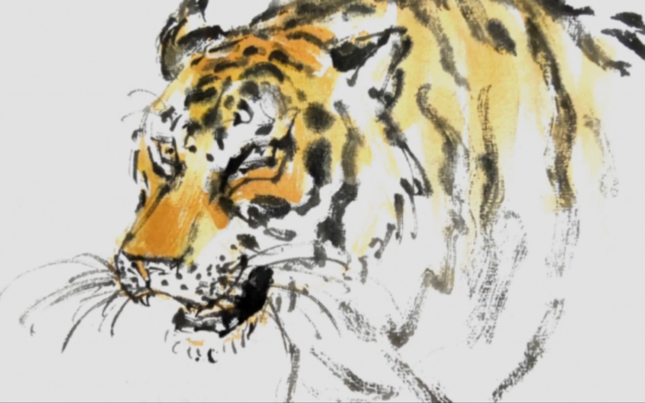 超简单的老虎画法