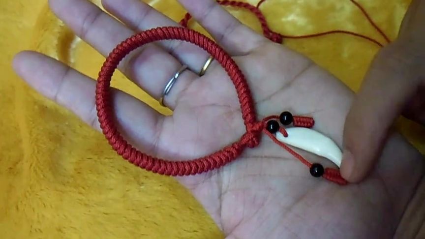 中国结最常用的编法 蛇结的手工编织视频 编绳教程教学视频