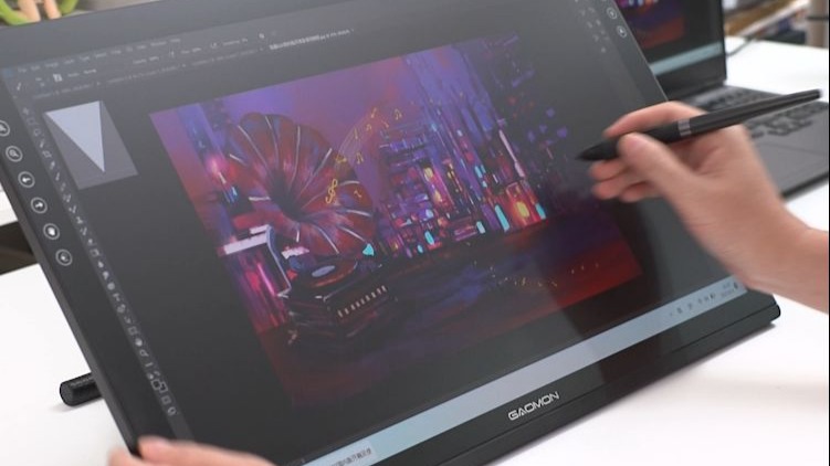 【高漫G22全贴合数位屏】手绘屏开箱及使用教程!21.5英寸无边框...