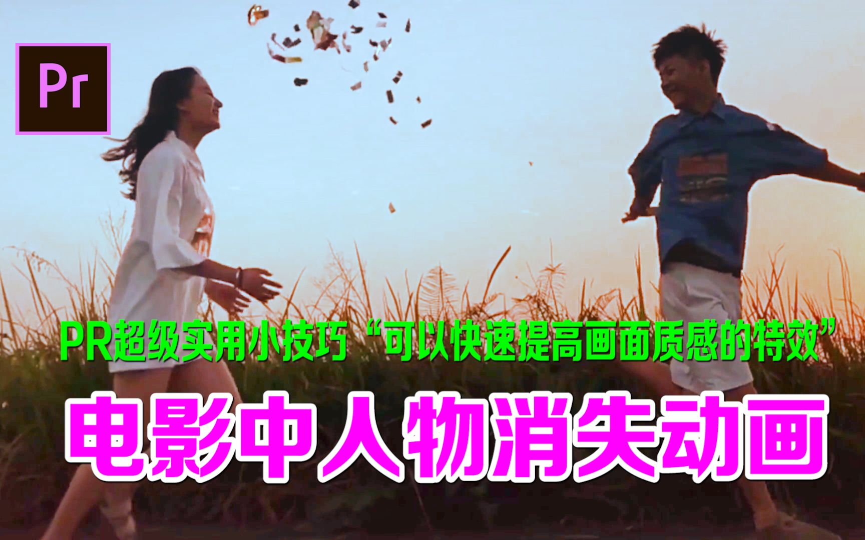 【PR教程】电影中人物消失动画