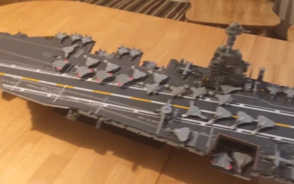 外国大神制作的CVN-80 福特级 企业号 超级航舰,竟然搭载六代机!
