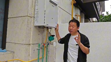 生活热水~室外型大功率热水器#室外型热水器#别墅热水系统#热水...