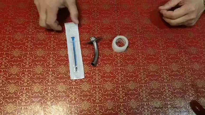 气切插管试堵管,“封堵”制作教学片(四)1毫升注射器