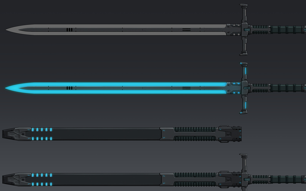 【Maya软件制作】科技与古代宝剑的结合,现代“倚天剑”!