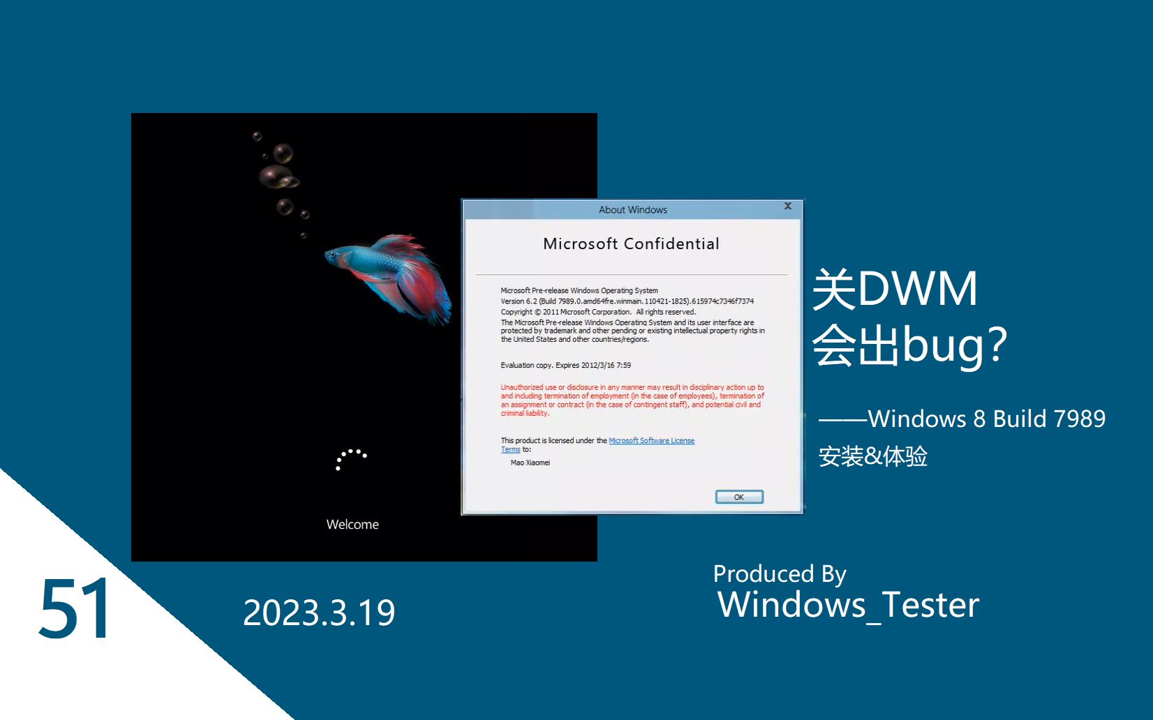 关DWM会出bug?Windows 8 Build 7989安装&体验