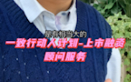 一致行动人计划-上市融资顾问服务