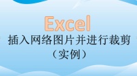 Excel中插入网络图片并进行裁剪