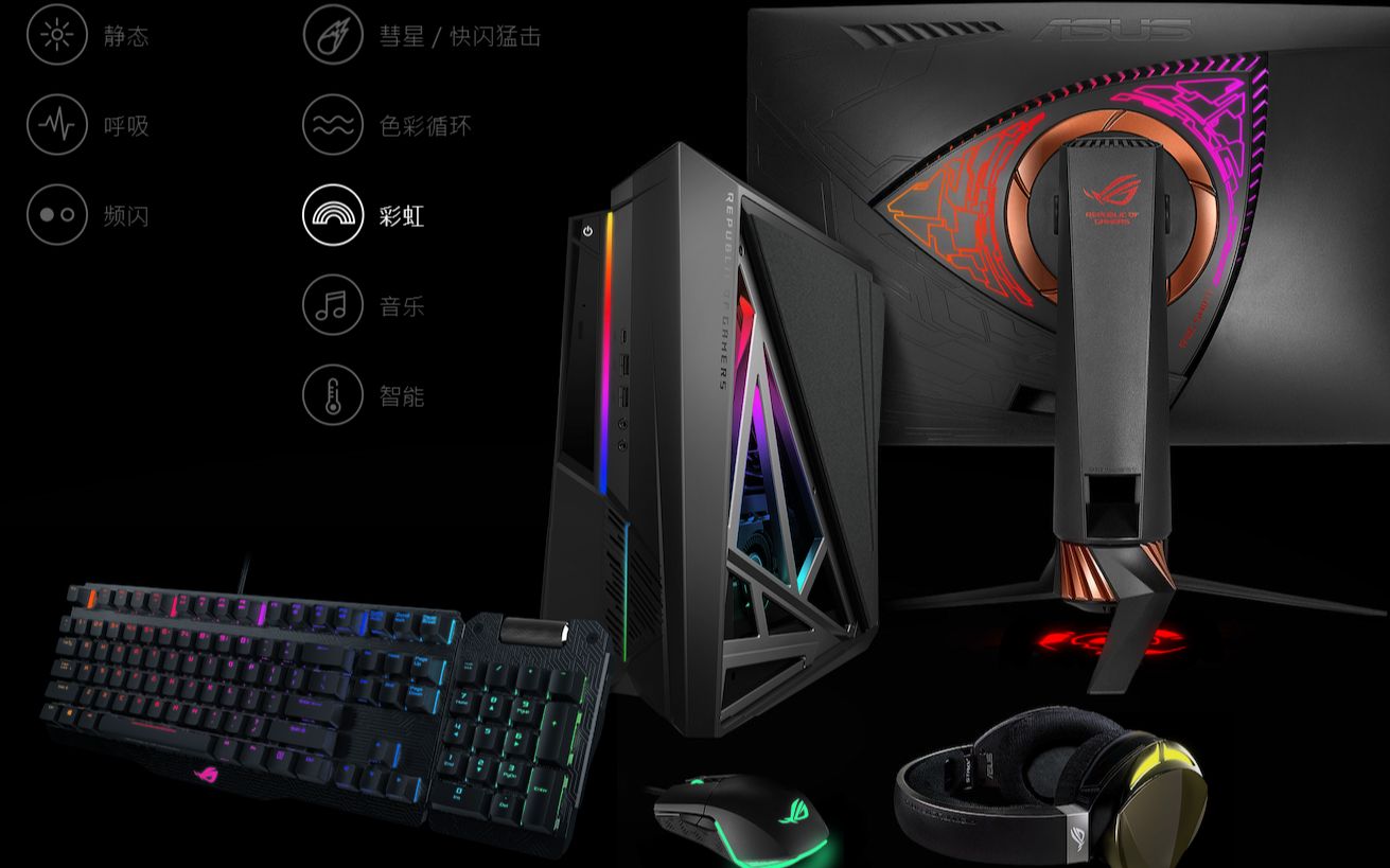 【ROG】Huracan (G21) - 华硕玩家国度-飓风(G21) AURA SYNC(神光...