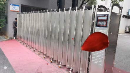 不锈钢伸缩门,铝合金伸缩门广东深圳,惠州,广州,珠海,东莞金盛电动门...