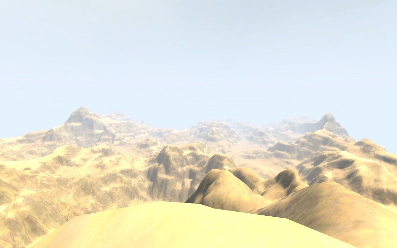 【GMOD】地图推荐:荒漠山脉_GMOD_演示