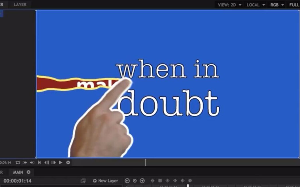 【AE教程】手指滑动转场效果制作