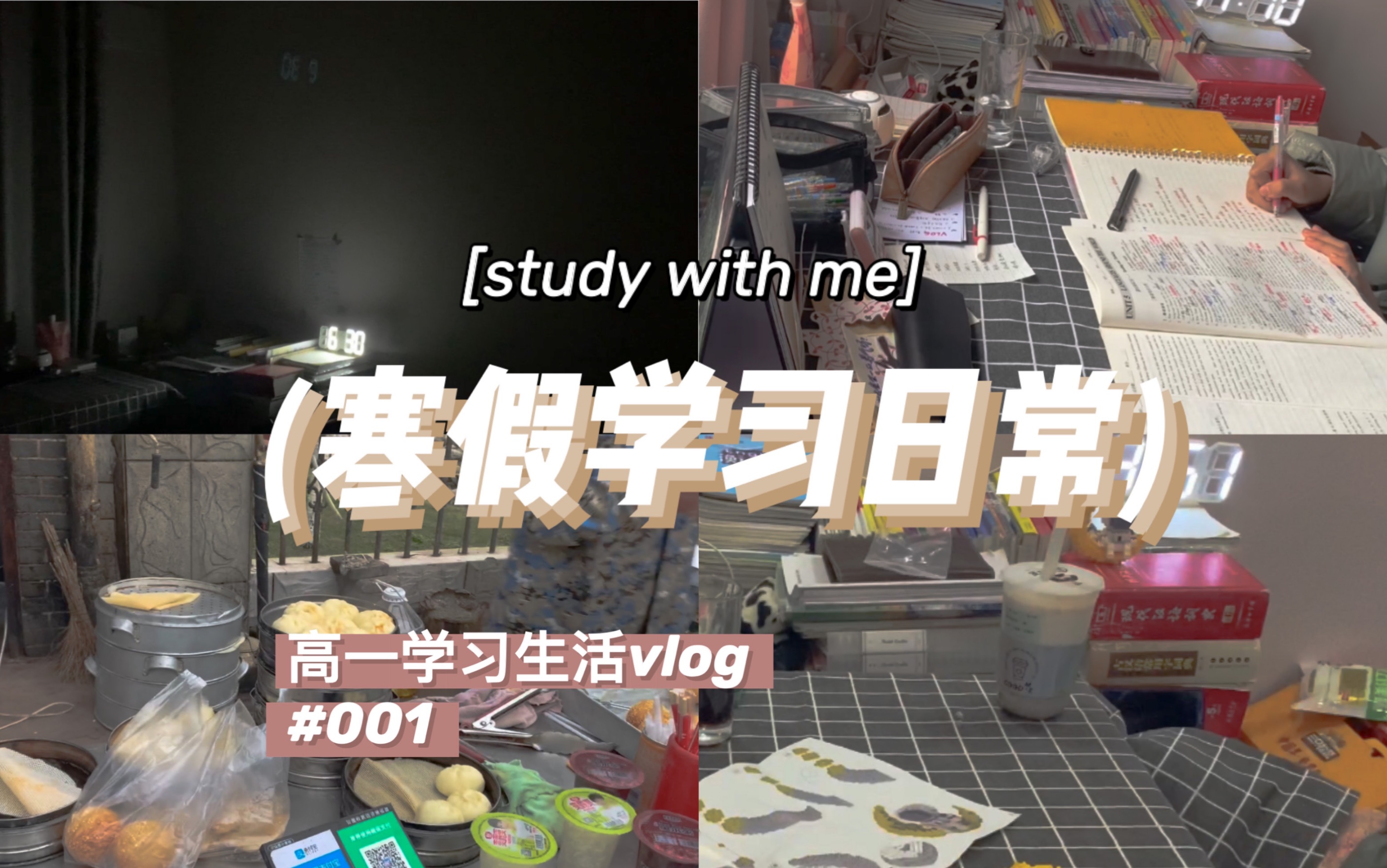 【高一vlog】寒假学习日常|寒假作业打卡|时间安排规划|volg日常