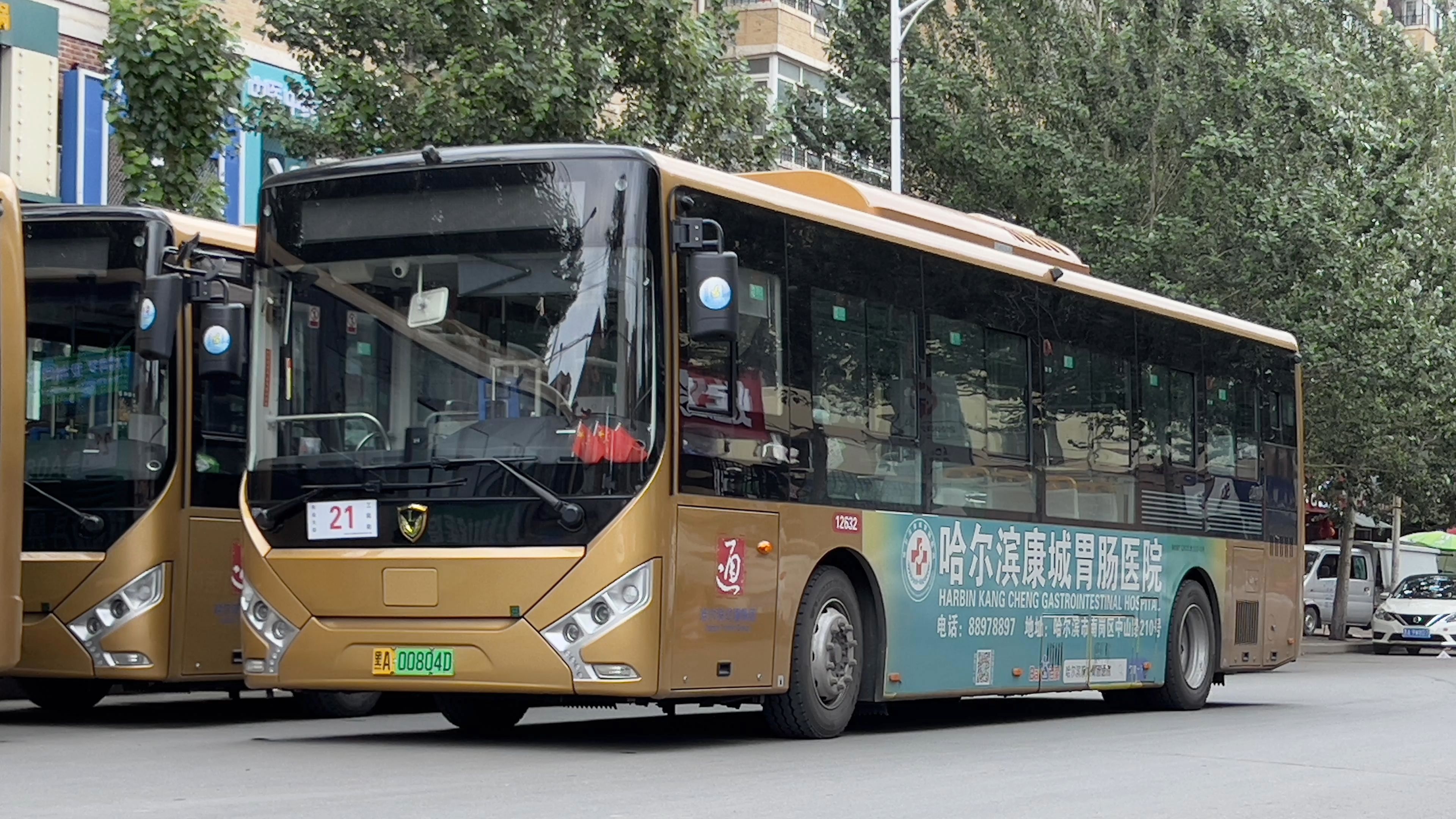 哈尔滨公交21路工部街~农业大学全程第一视角前方展望【35pov-16】