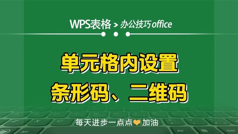 WPS表格使用指南:如何轻松设置单元格内的条形码和二维码