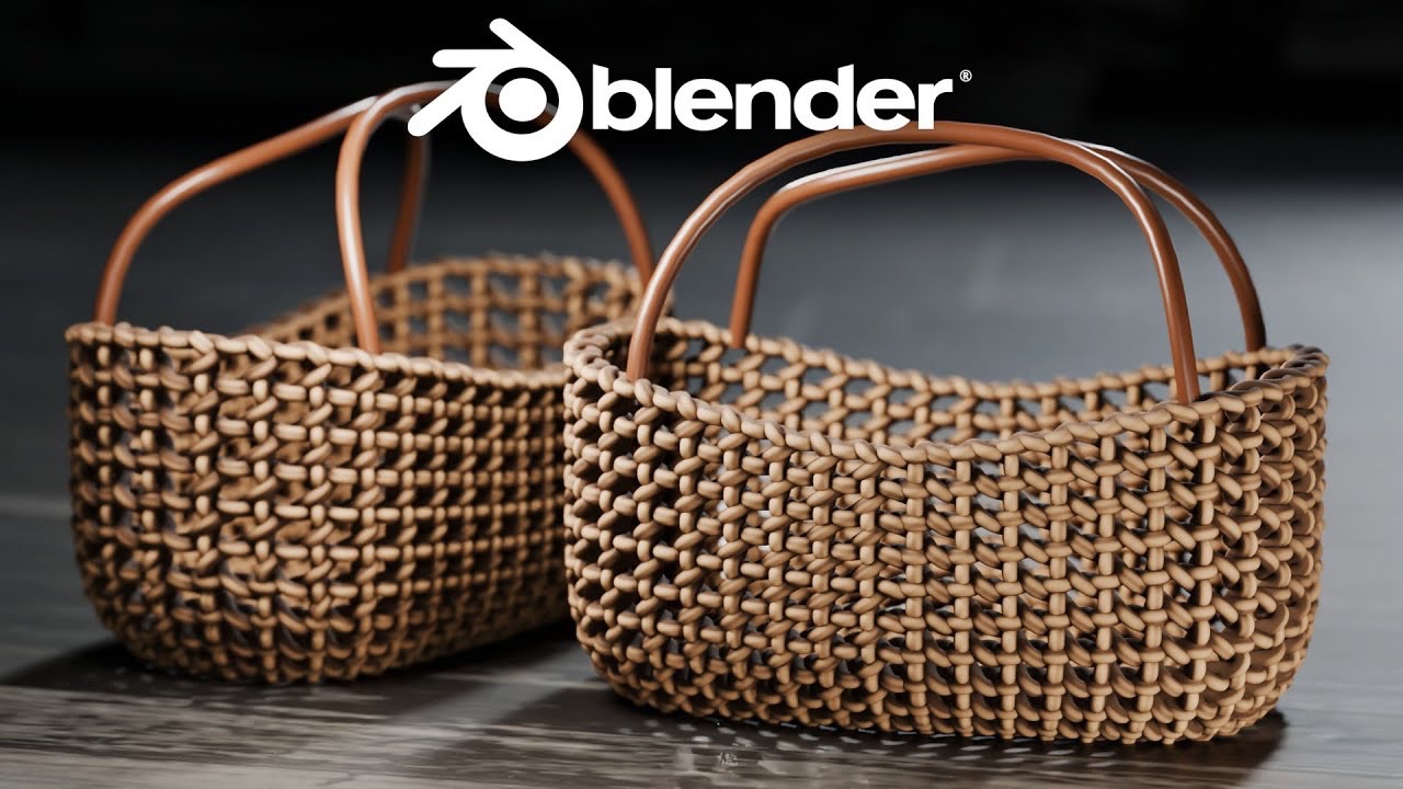 Blender 编织篮制作教程(中英文字幕)