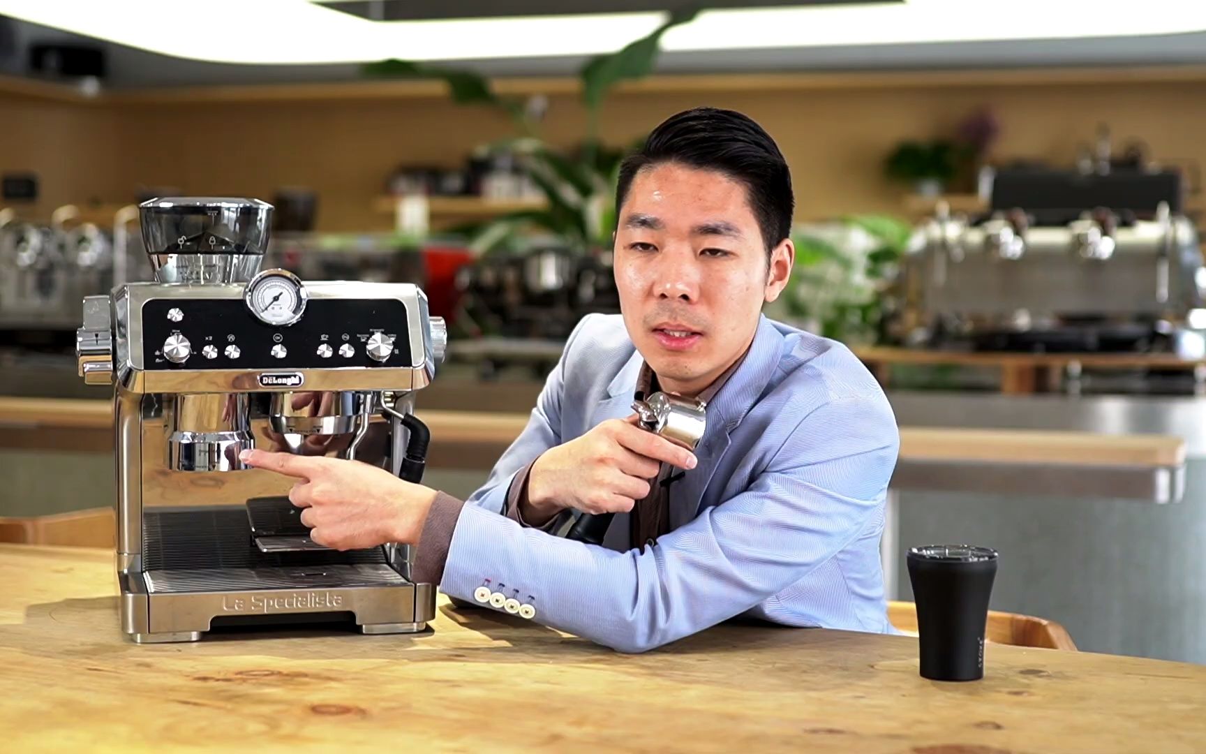 意大利德龙DELONGHI EC9355.M半自动咖啡机 智能研磨一体式咖啡...