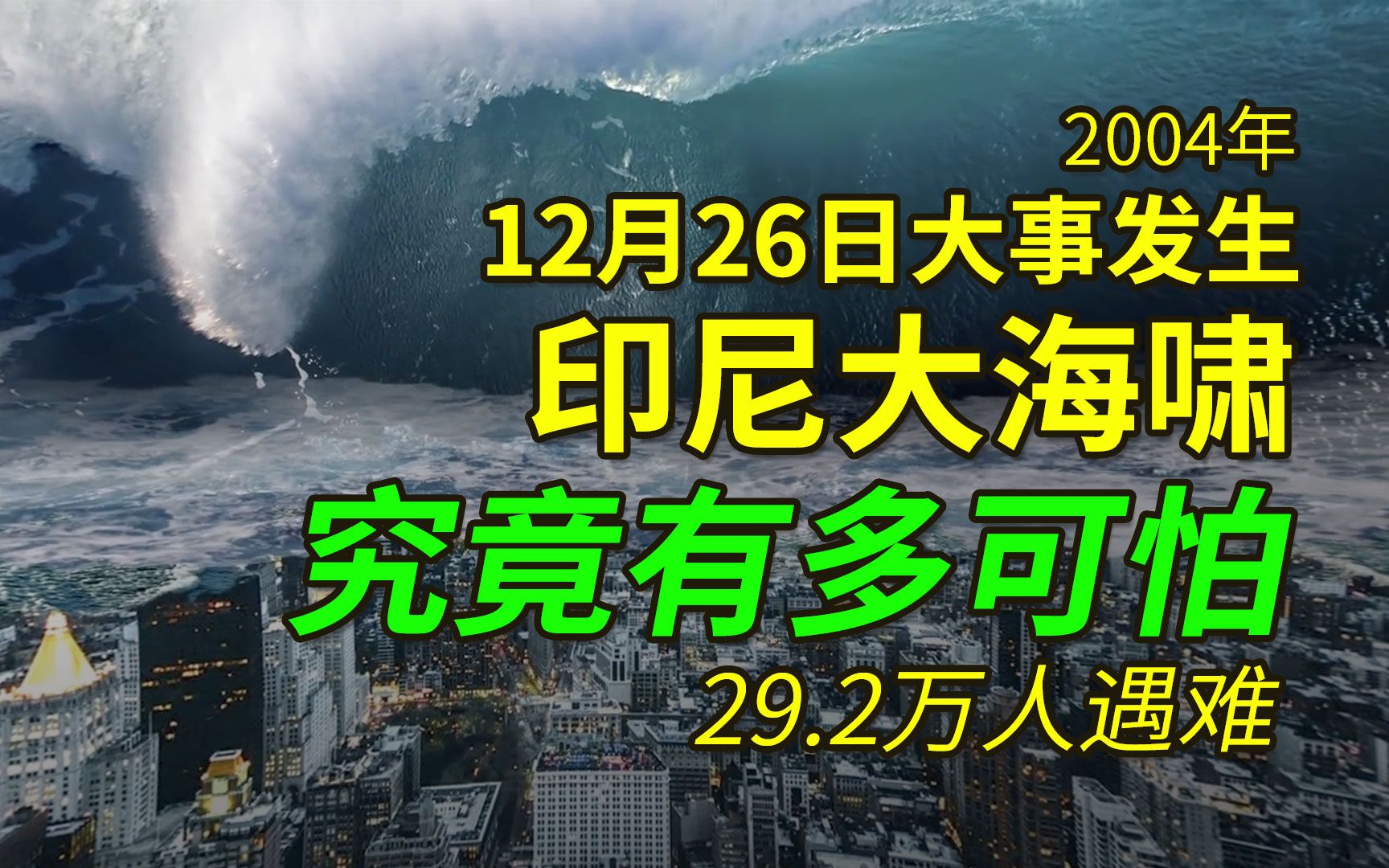 印度洋海啸到底有多可怕,29万人遇难,51万人受伤,想起都会打颤