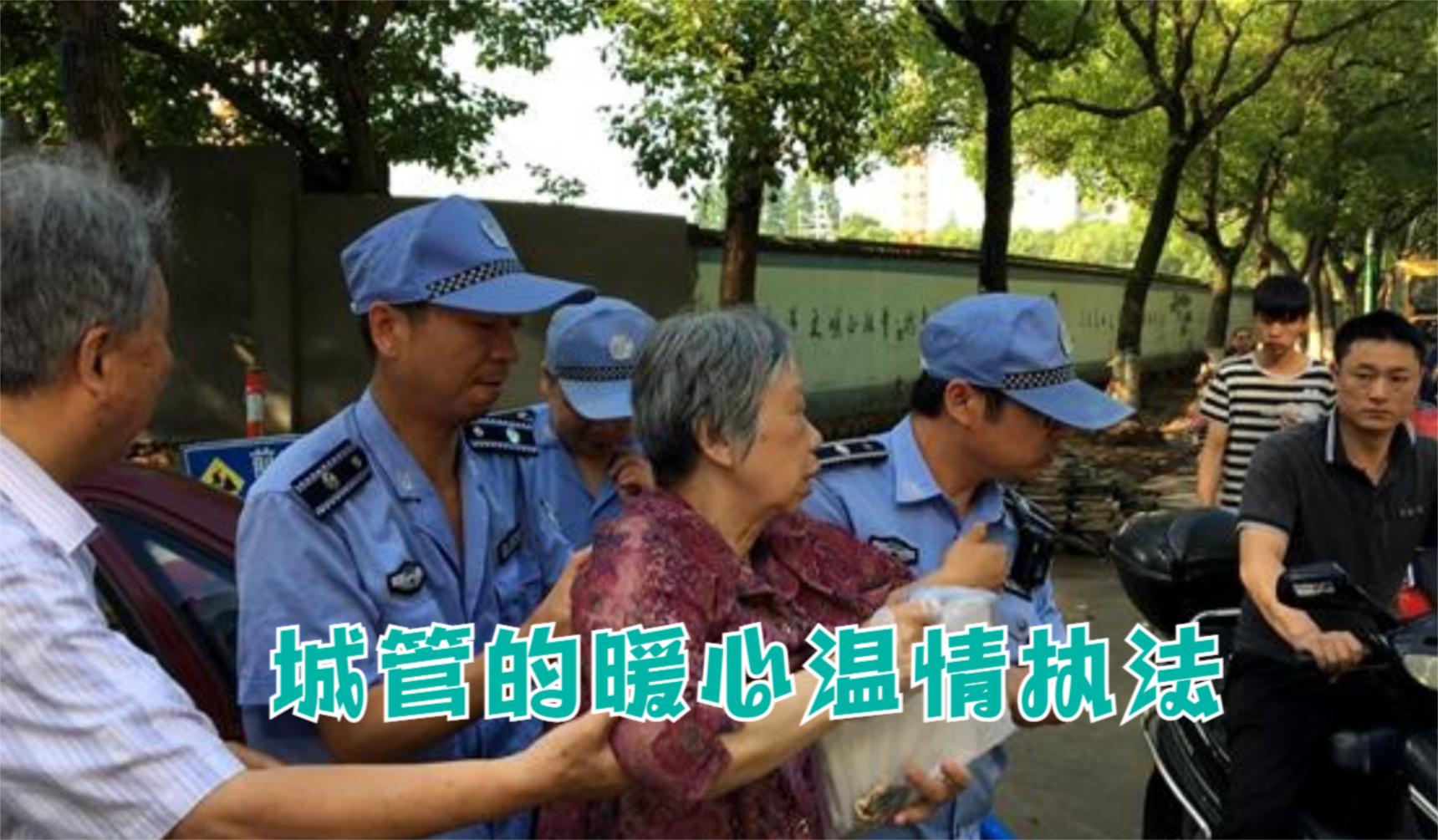 城管的暖心温情执法,肩上有责心中有爱,每份举动都充满温馨