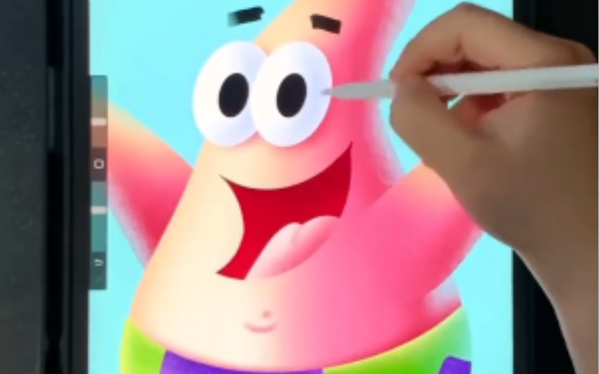 【iPad绘画】派大星绘画过程 简单的教程