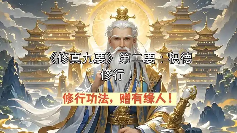 修行功法,赠有缘人!《修真九要》第二要:积德修行!