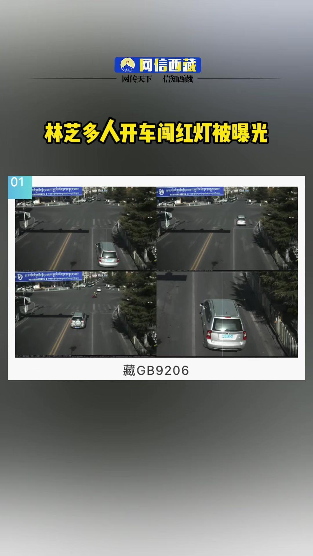 不管是行人还是驾驶人,行至路口请遵守交通信号灯。(来源:林芝交警)