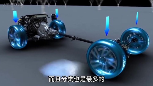 汽车传动系统第二期,详细讲解油车和电车四驱系统的区别类型