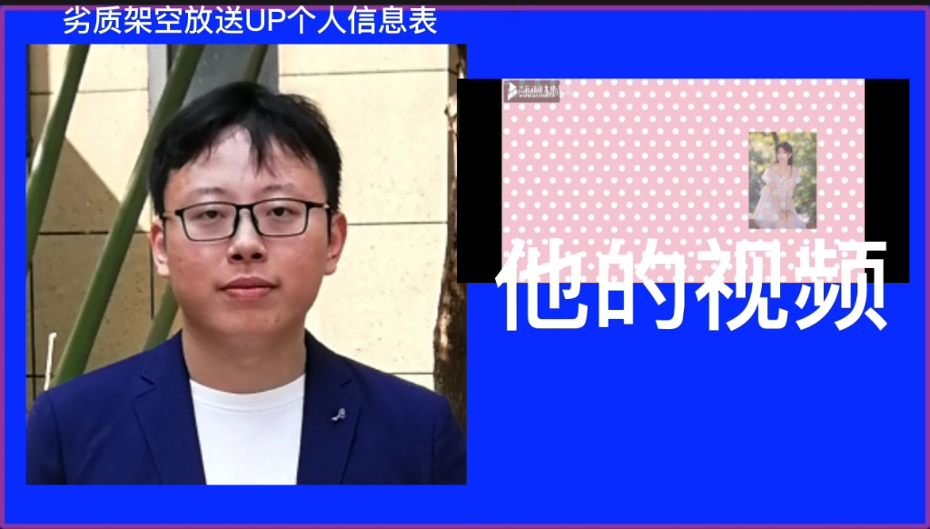 劣质架空放送UP主个人信息表(1)