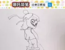 超有趣简笔画大全!哪吒之魔童降世小哪吒撒尿尿简笔动漫画教程!